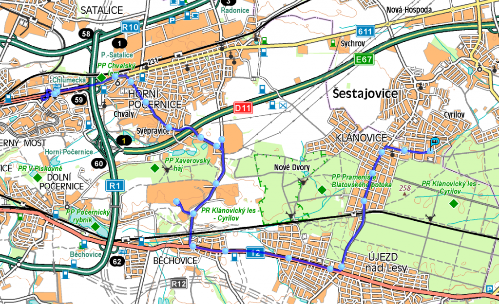 Linka 221 - TRAM-BUS.cz